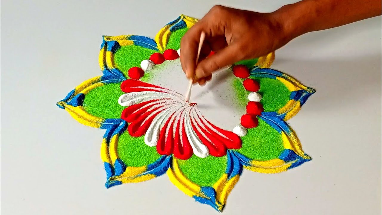 Beautiful Rangoli Designs 2024 ️ ️ ️Super Excellent Rangoli Designs ️💐 ...