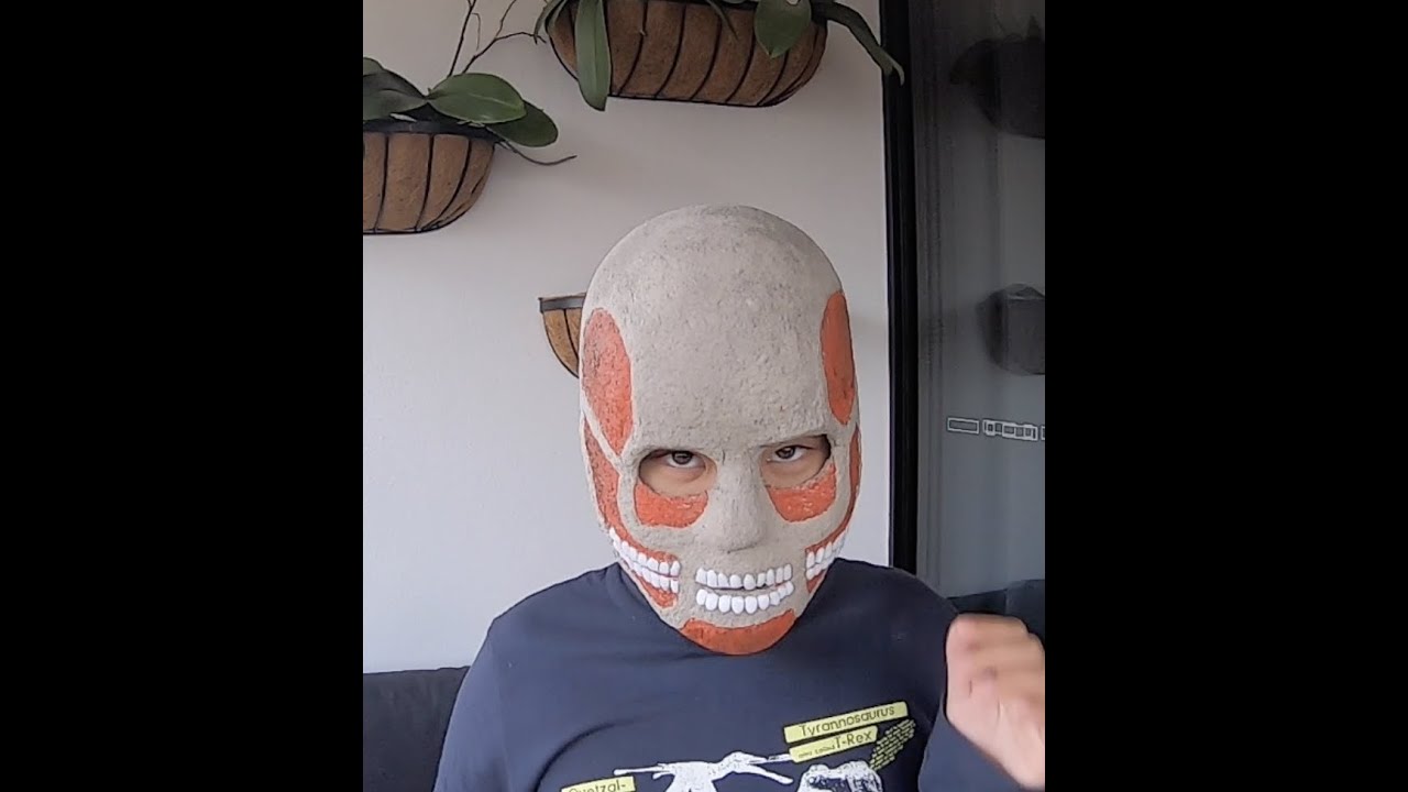 How I Make a Paper Mache Mask (Colossal Titan Mask) - YouTube