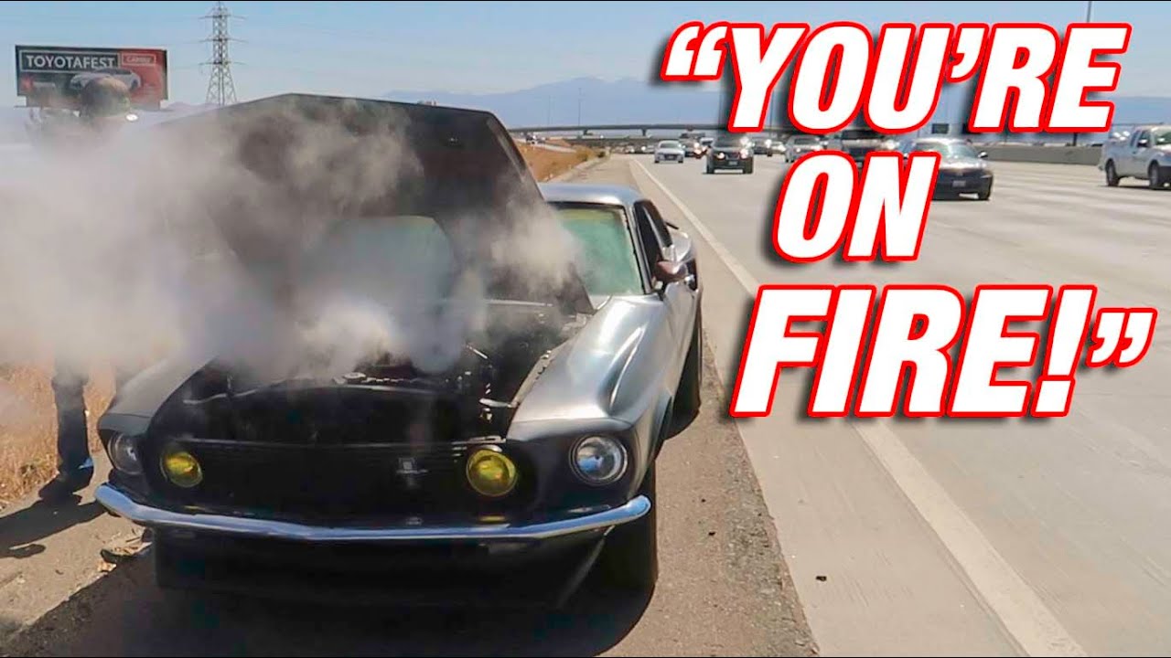 The Mustang's Cooling System EXPLODED on Hot Rod Road Trip! - YouTube