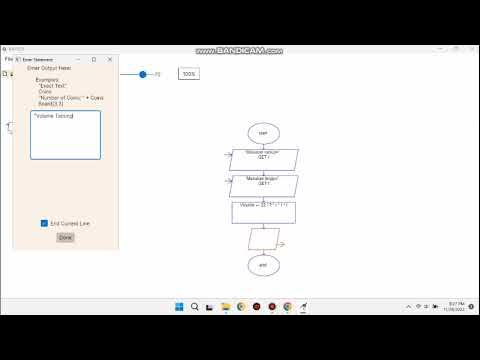 cara menghitung volume tabung menggunakan flowchart - YouTube