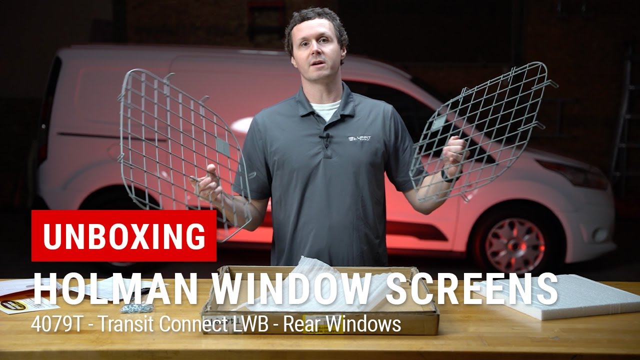 Unboxing Holman/Kargo Master Transit Connect Rear Window Screens ...