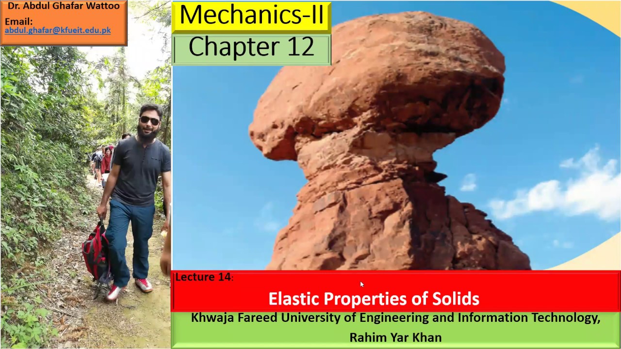 Lecture 14 Elastic Properties of Solids - YouTube