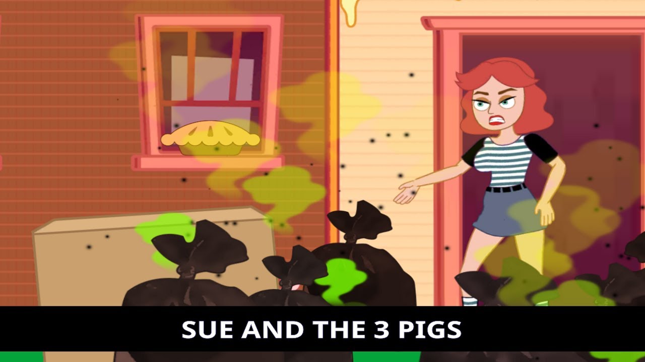 Erase Her Puzzle Story SUE AND THE 3 PIGS Walkthrough - YouTube