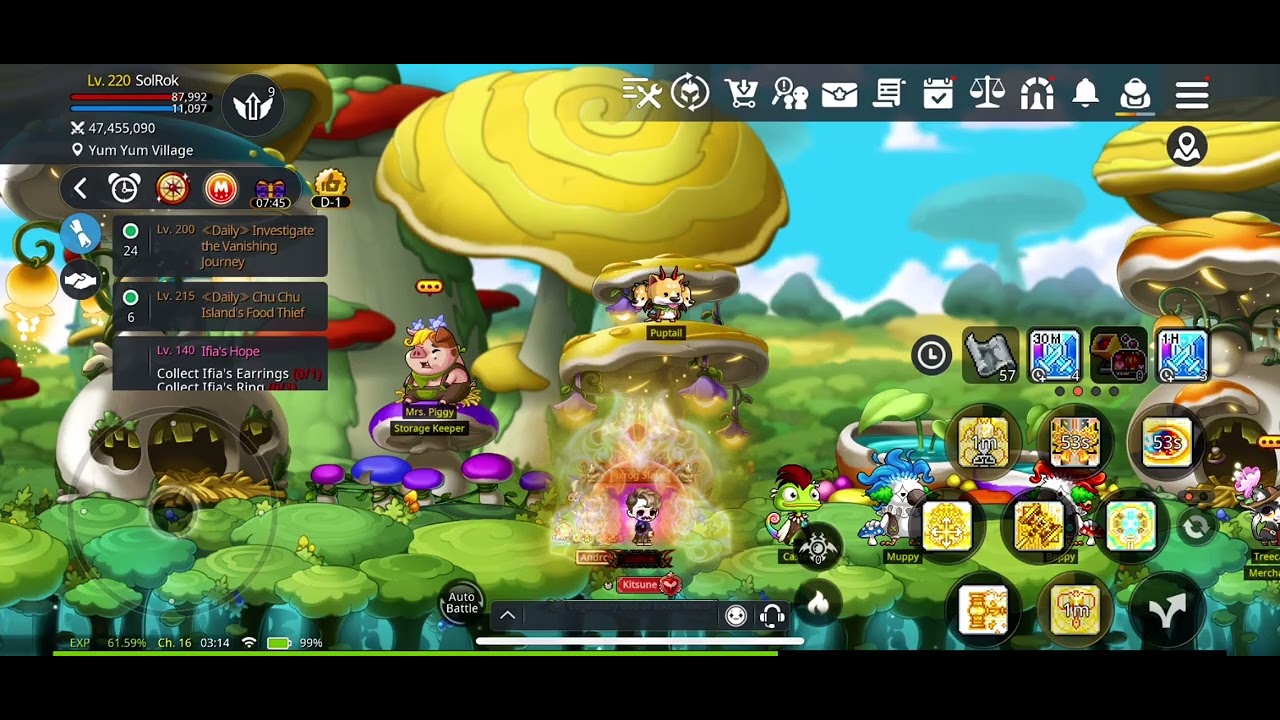 MapleStory M -Paladin - Exalting inherit gloves (part 2) - YouTube