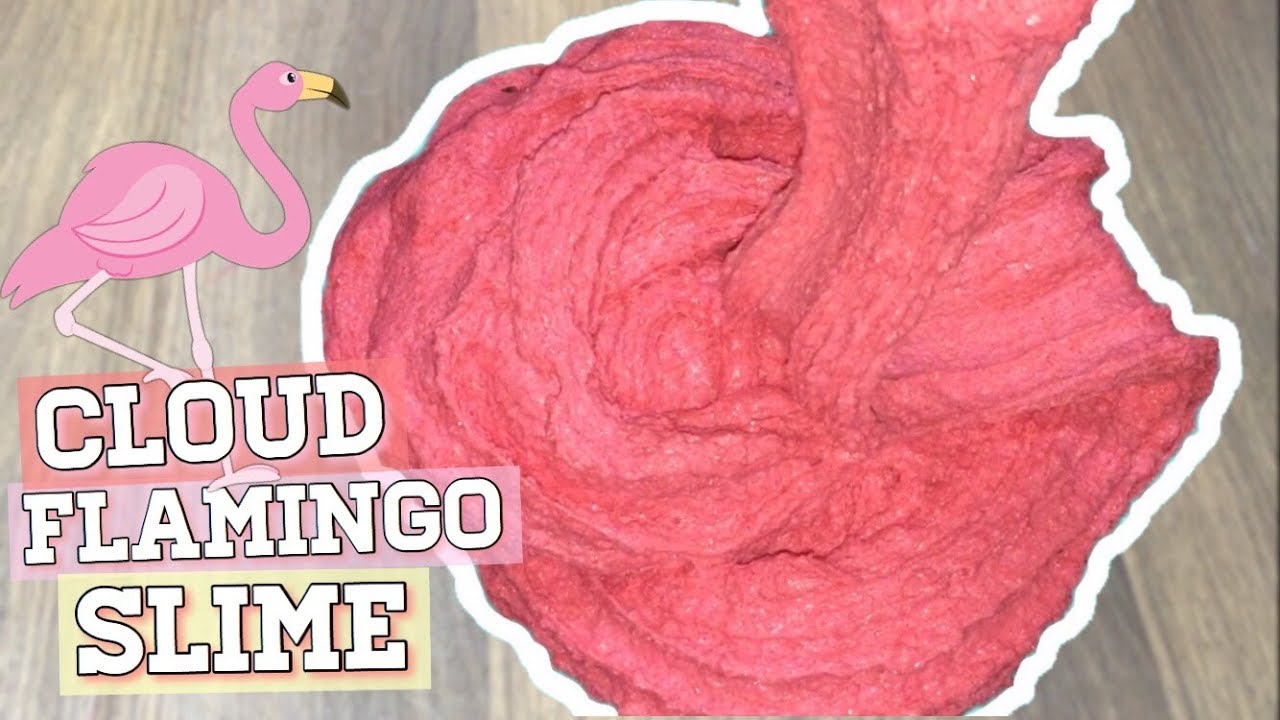 DIY CLOUD SLIME : FLAMINGO - INSTANT SNOW SLIME! - YouTube