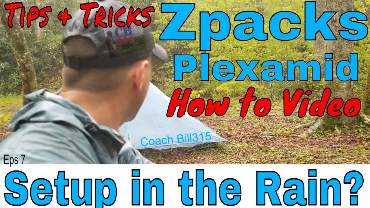 How to Setup Zpacks Plexamid Tent in the Rain (Eps 7) - YouTube