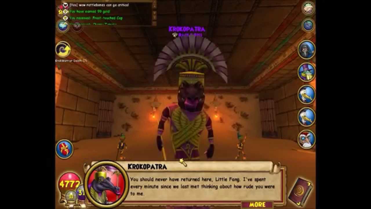 W101 Wizard101 Krokopatra Master Duel Gauntlet Myth Whirlwind Test ...