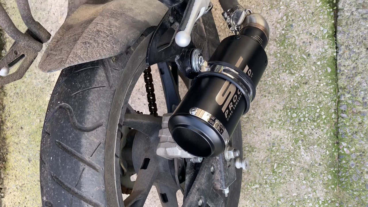 Keeway rkf 125cc fake sc project exhaust - YouTube