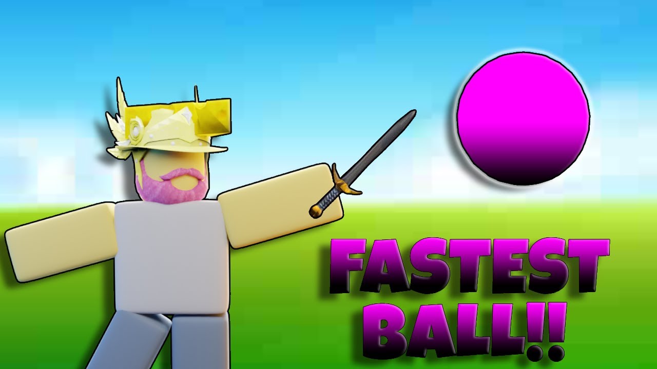 I hit the FASTEST ball in Roblox Blade Ball - YouTube