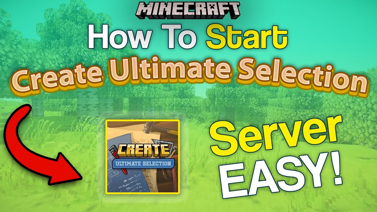 The EASIEST Way How To Make Create: Ultimate Selection Modpack Server - YouTube