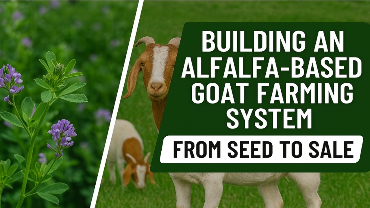 Building an Alfalfa-Based Goat Farming System: From Seed to Sale - YouTube