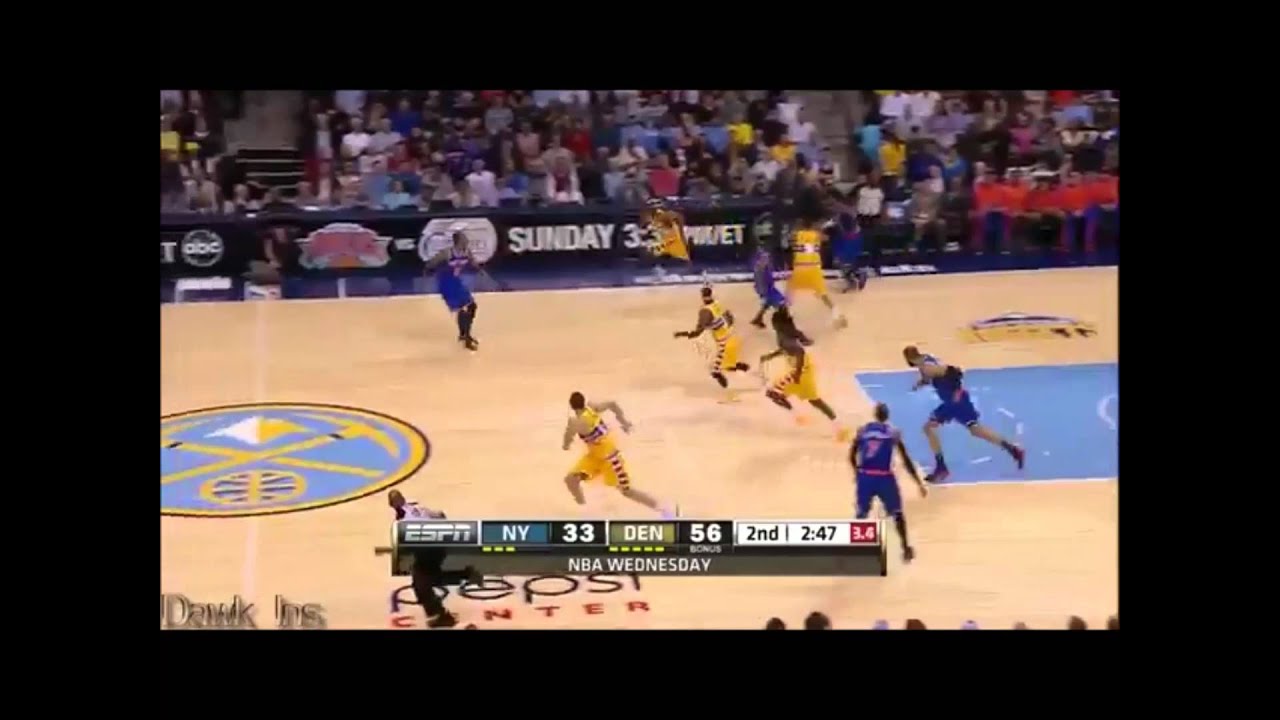 Denver Nuggets Dunk Off vs New York Knicks (7 Dunks) 15/03/2013 - YouTube