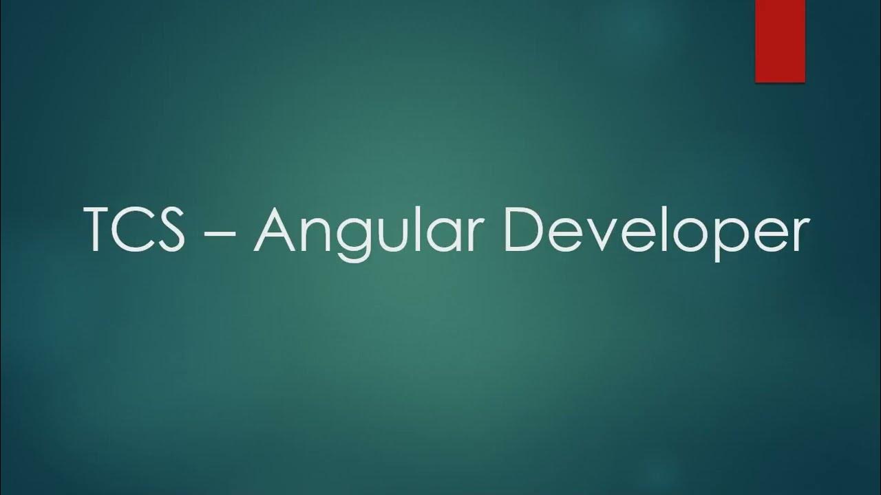 TCS - Angular Developer Technical Interview Questions - YouTube