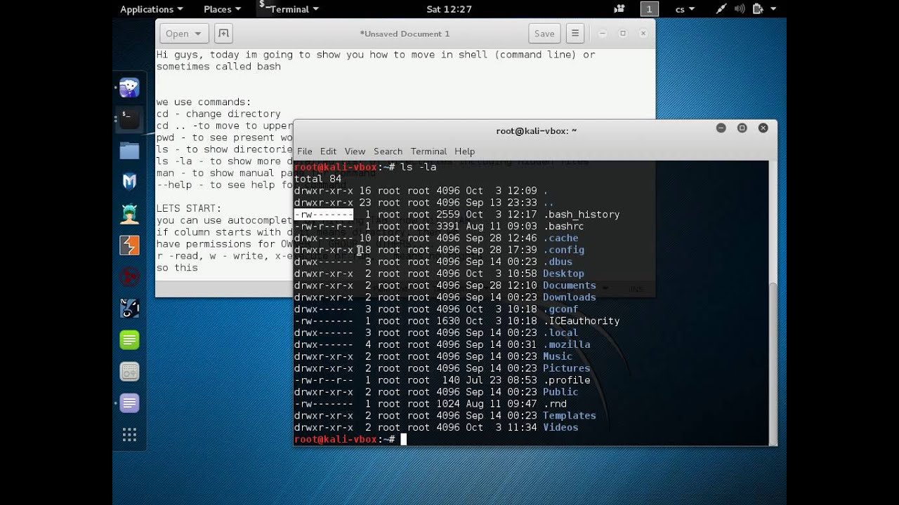 Linux Tutorial 01 Moving In Shell Youtube