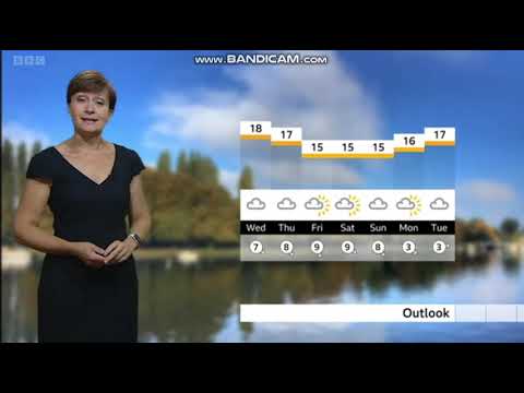 Sara Blizzard the weather presenter on the BBC Regional Services Part 1 ...