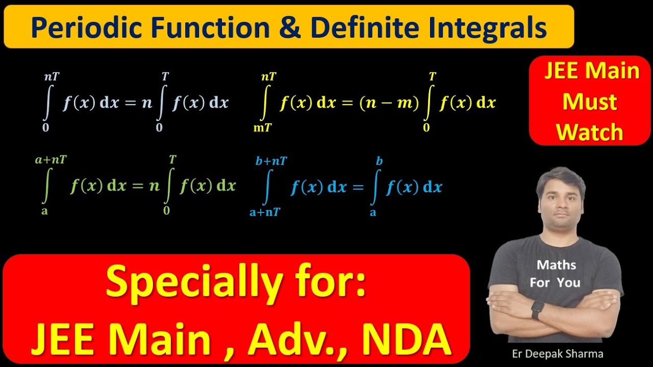 Periodic function & Definite Integrals-01 #jee #jeemaths #jeemain # ...