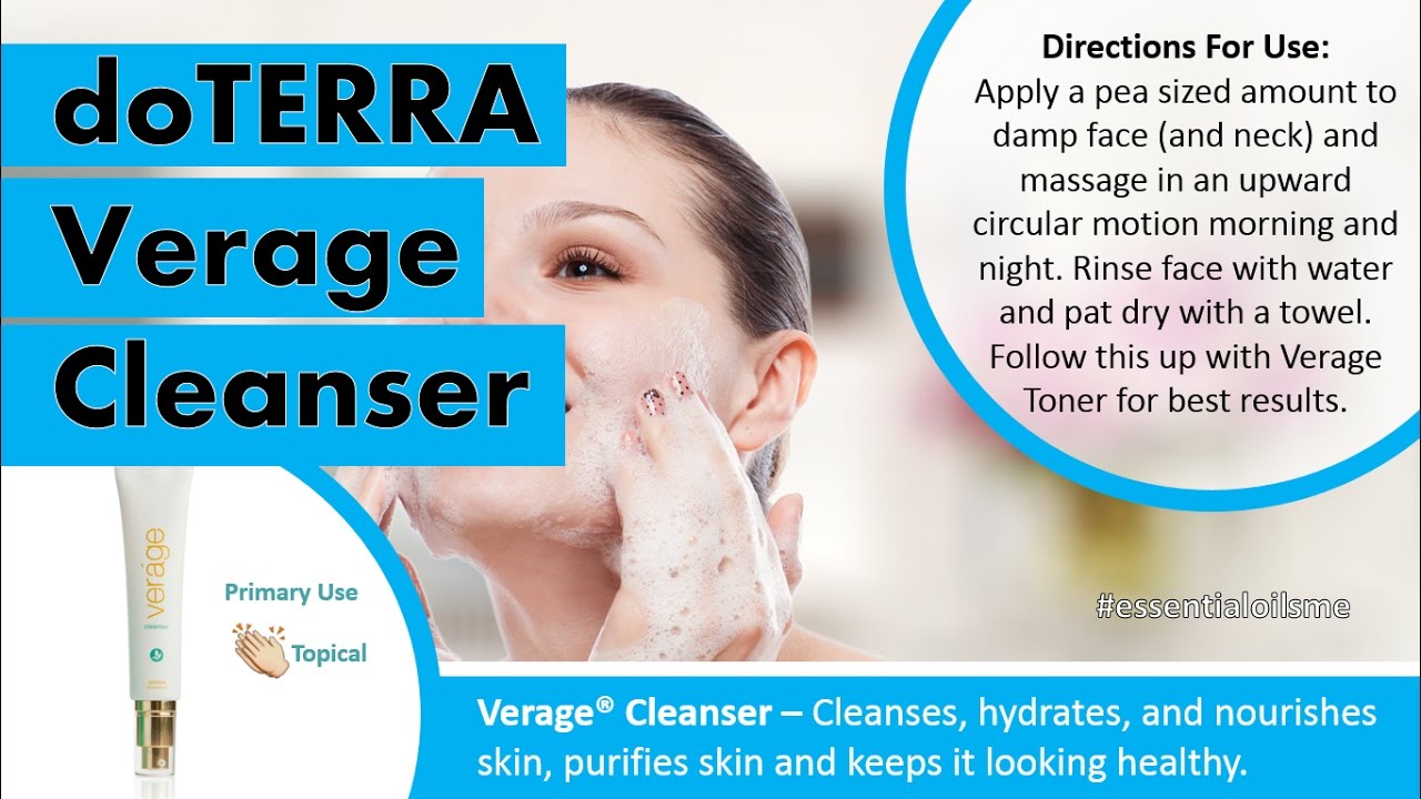 Top 3 Benefits Of doTERRA Verage Cleanser - YouTube