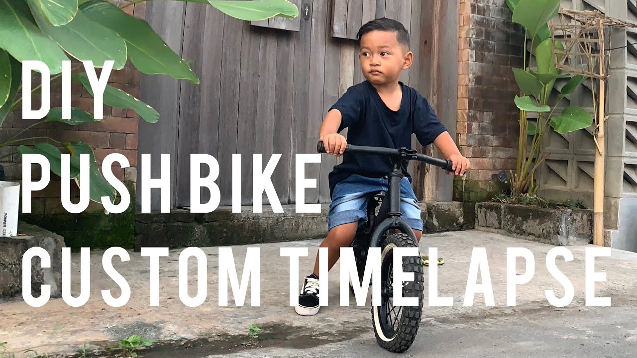 DIY Push bike dari sepeda bekas - YouTube