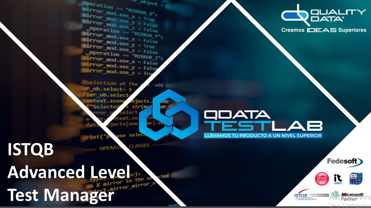 Clase Virtual ISTQB Test Manager Proceso de Pruebas Quality Data - YouTube