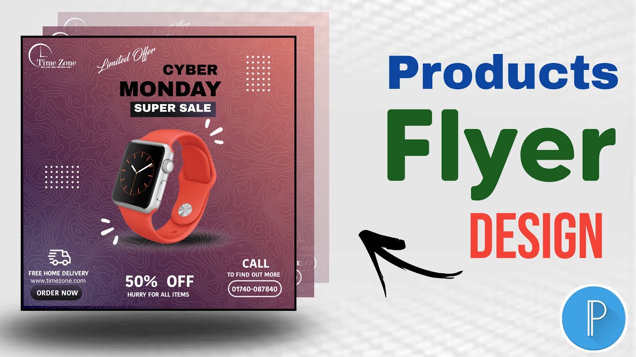 Flyer Design On Pixellab Social | Media Flyer - YouTube