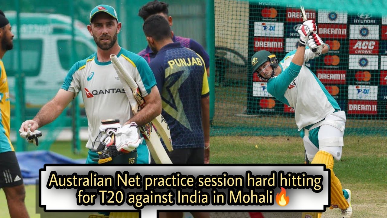 Australian cricket team net practice session today in Mohali and they ...