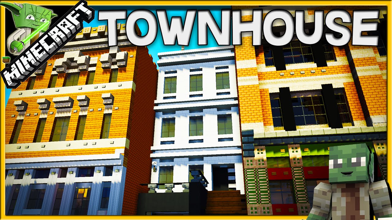 Minecraft Townhouse - YouTube