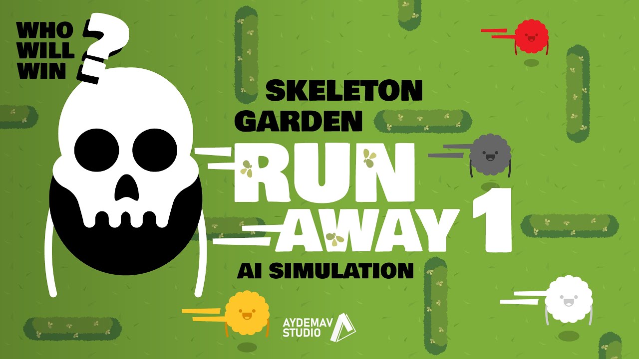 Skeleton Garden | Run Away AI Simulation 1 - YouTube