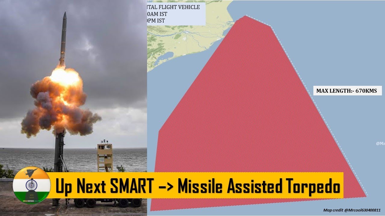 Upcoming 670 km missile test of DRDO | Supersonic Missile Assisted ...