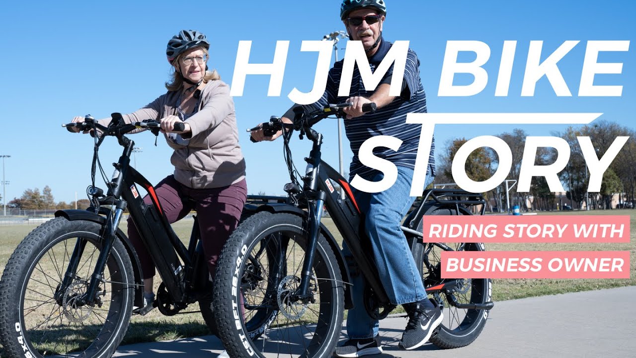 Dana & Dell First Ride on Electric Bikes | HJM Bike Story - YouTube
