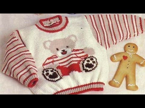 gorgeous and beautiful new hand knitting baby sweater design - YouTube