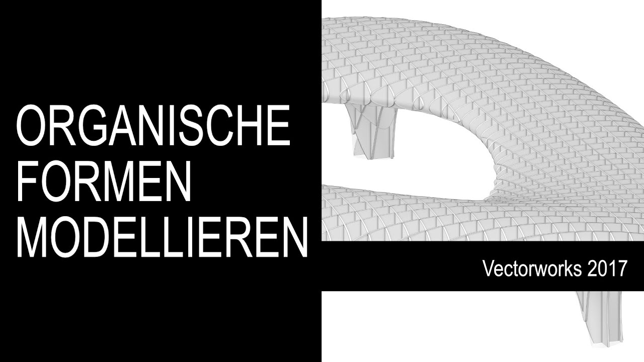 Organische Formen modellieren mit Vectorworks 2017 - YouTube