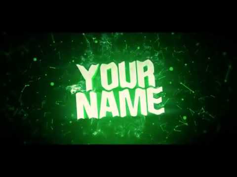Free intro template #12-Flash Green Intro (AE&C4D) - YouTube
