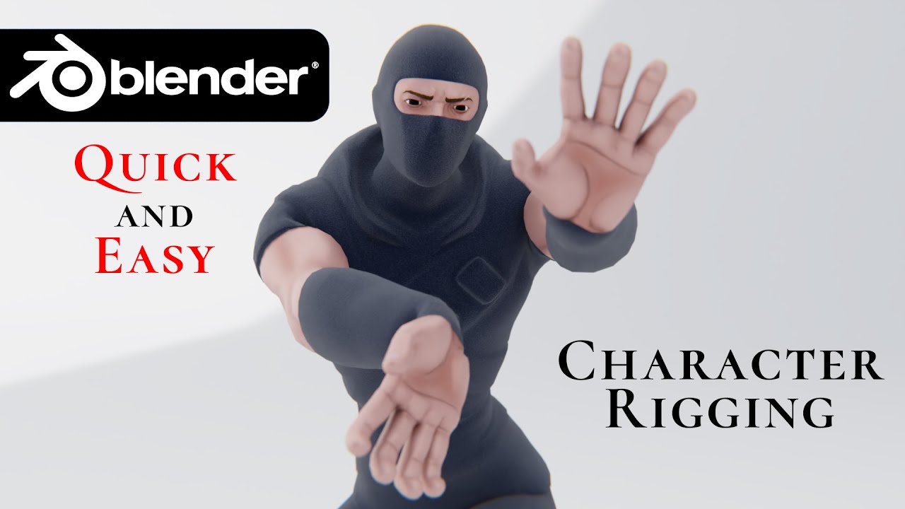 Blender: QUICK and EASY Character Rigging in 90 Seconds - YouTube