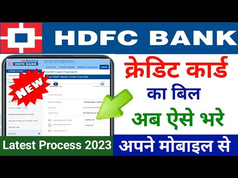 HDFC Bank credit card bill payment 2023 || HDFC Credit card payment ...