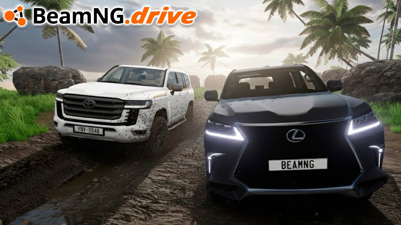 RUTA EXTREMA 4x4 en Toyota vs Lexus | BeamNG Drive - YouTube