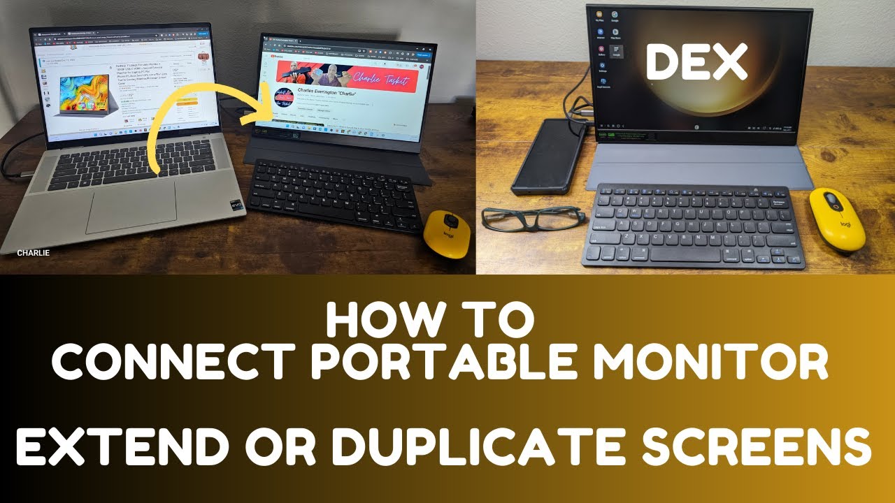 How To Setup 15.6" Portable Monitor On Computers And Samsung DEX (2024 ...