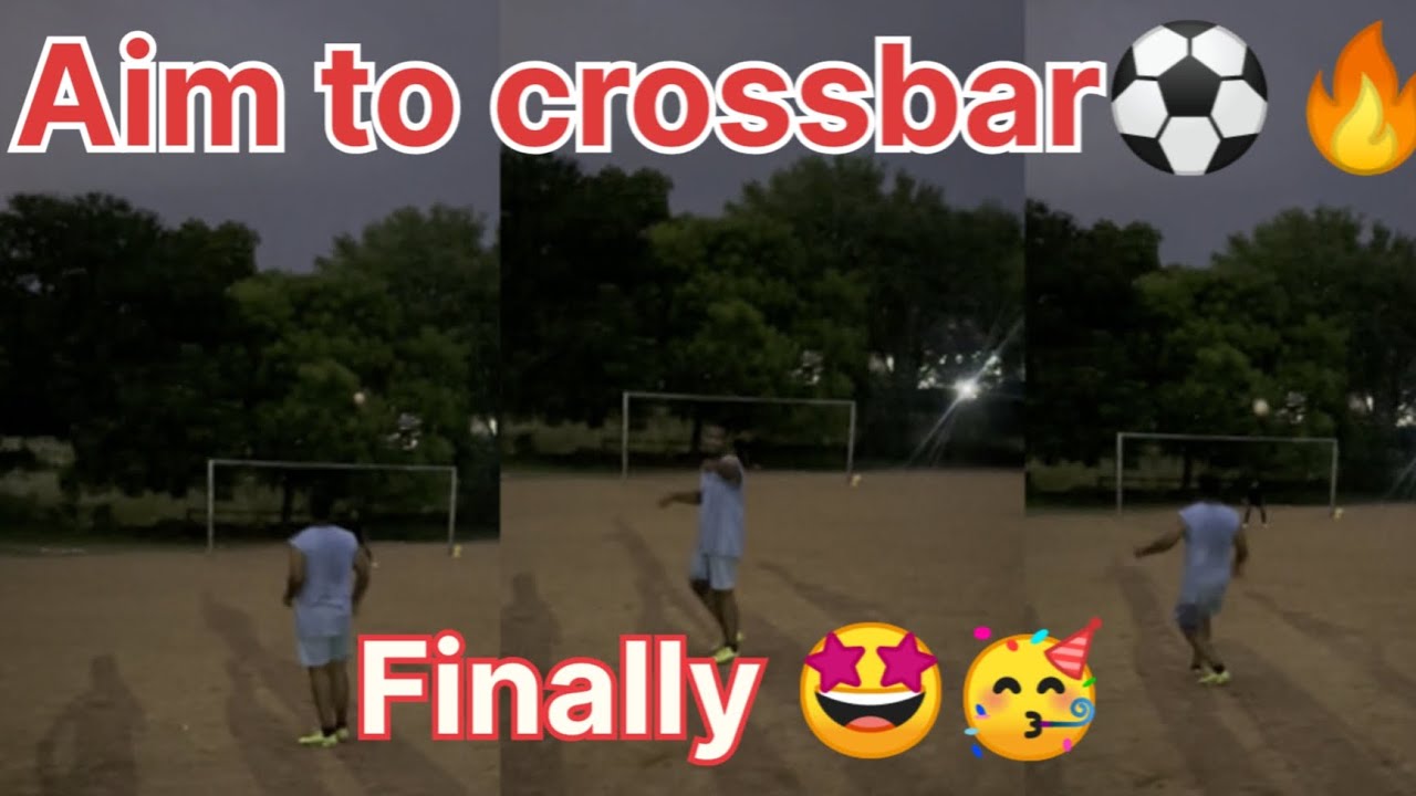 Aim to crossbar ⚽🤩/Practice Makes a man perfect 🤩💪/Football/Football ...