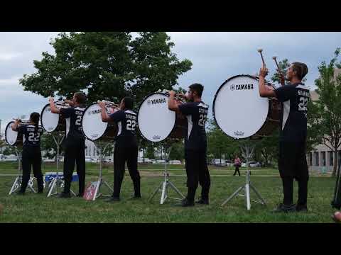 Blue Stars Battery 2022 DCI Finals Lot Warmup - Star Bass Subs Lot