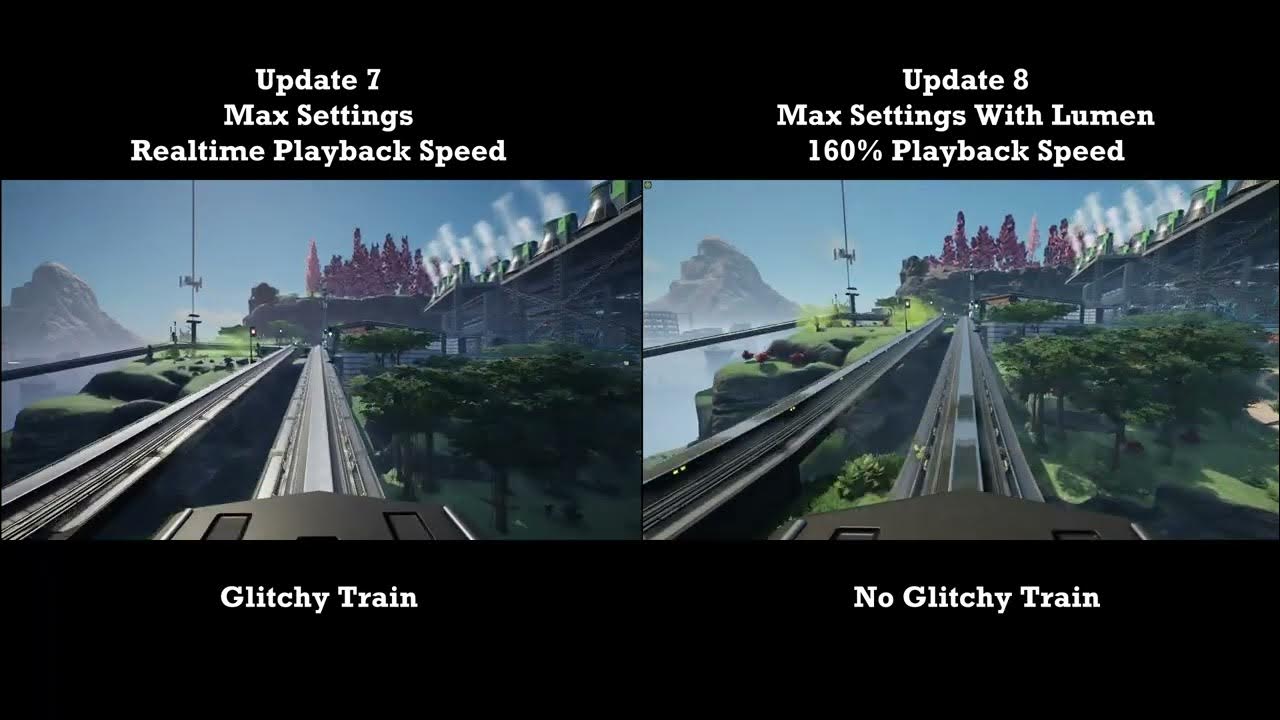 Satisfactory - Update 8's Unreal Engine 5 Chaos Physics Fixes Train Stuttering! - YouTube
