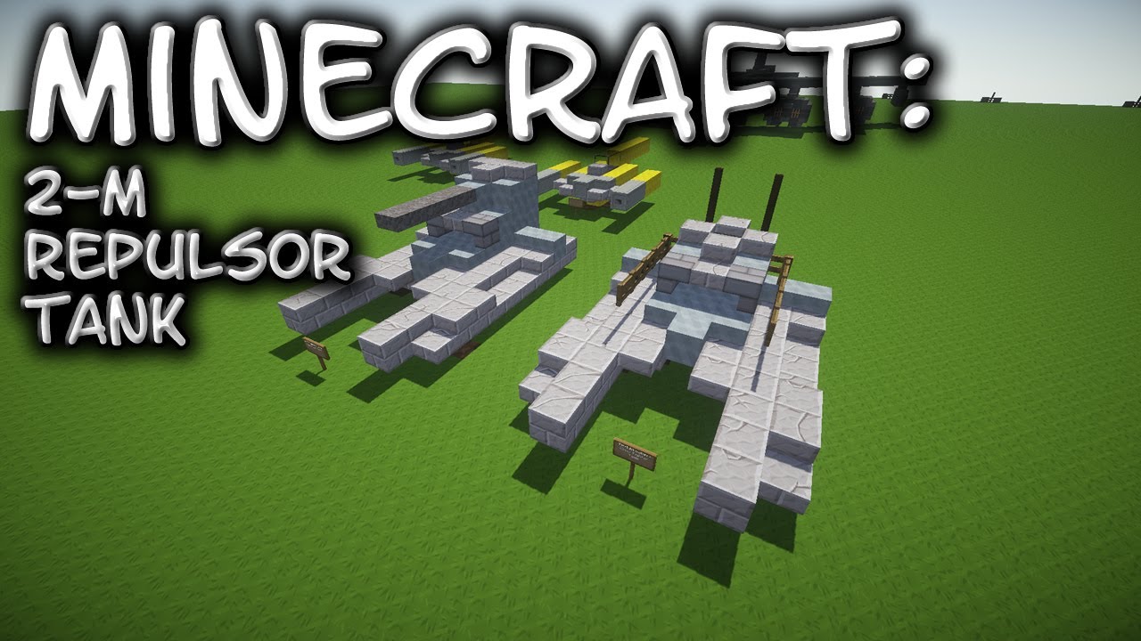 Minecraft: Star Wars: 2-M Repulsor Tank Tutorial - YouTube