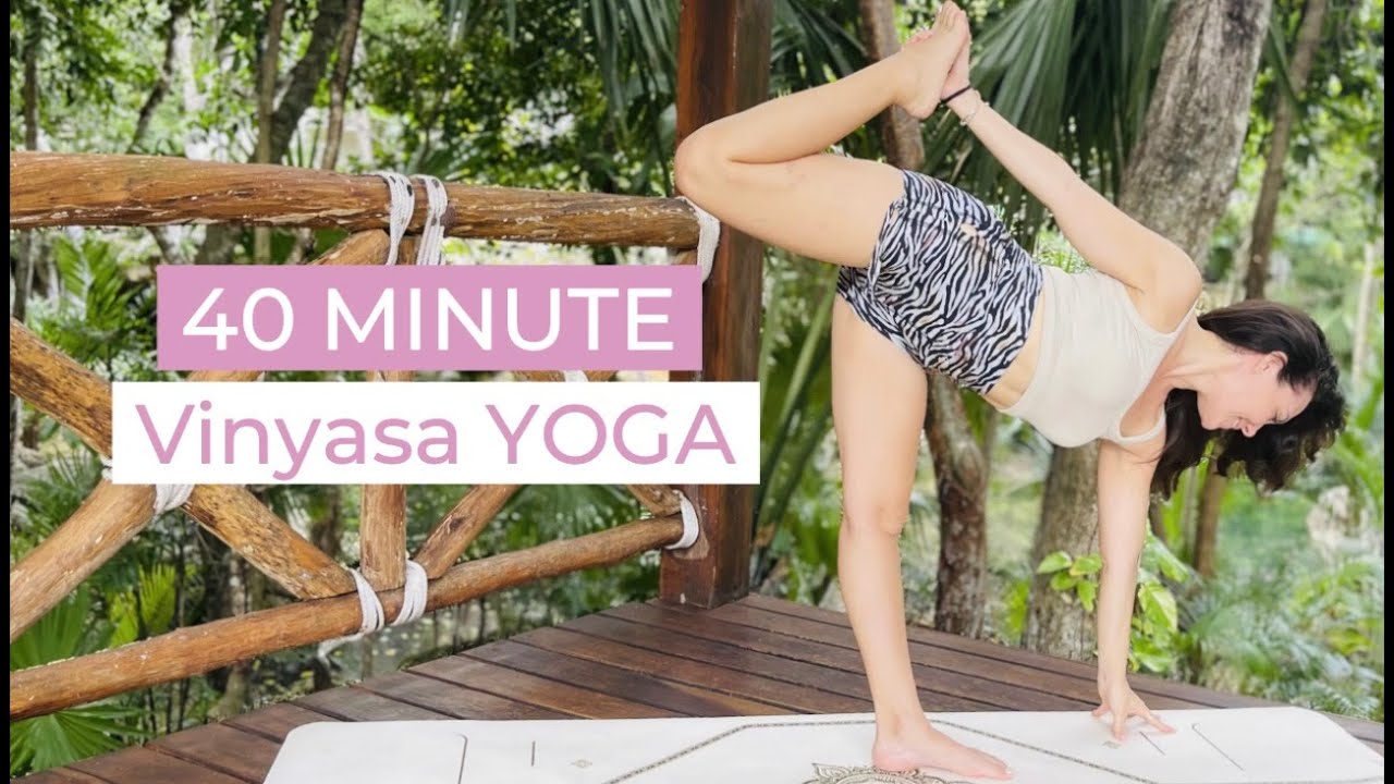 40 Min | Vinyasa Yoga Flow | Energizing Full-Body Stretch & Strength ...