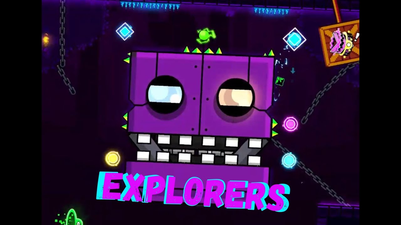 Explorers by SwitchStepGD and MATHI (medium demon) Epic level Geometry dash - YouTube