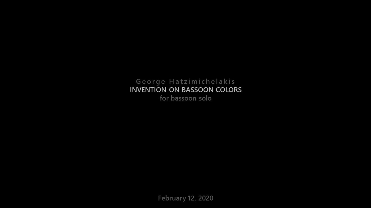 Invention on Bassoon Colors - YouTube