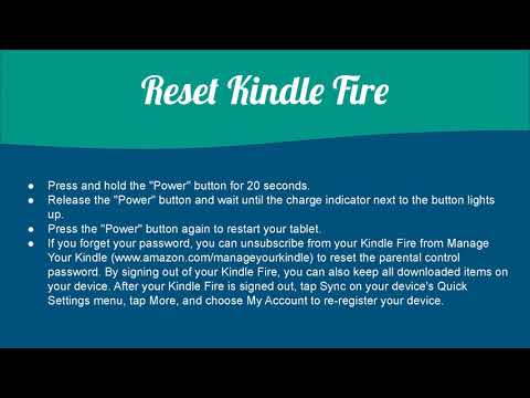 How do I reset my Kindle Fire WIFI password video - YouTube