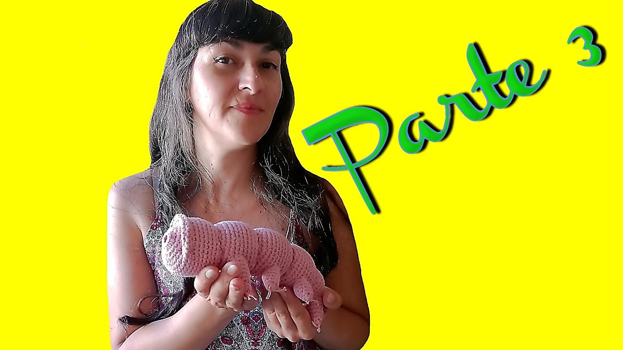 Amigurumi tardígrado tejido a crochet 3era parte | Cola y Patas ...