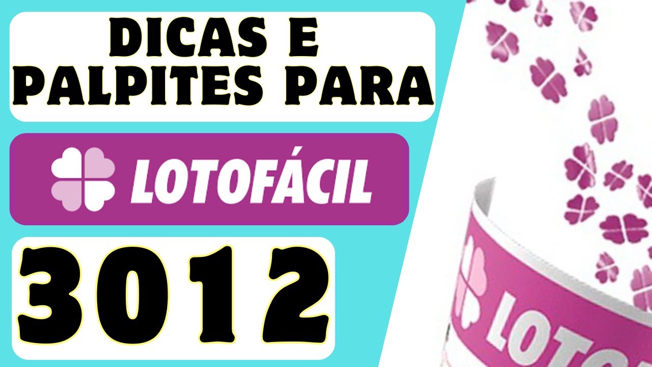 LOTOFÁCIL 3012 PALPITES COM 19 DEZENAS - YouTube