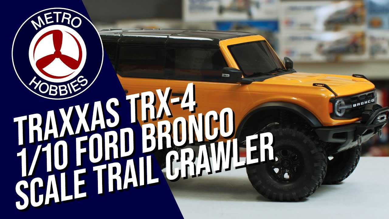 Traxxas TRX4 1/10 2021 Ford Bronco RC Scale Trail Crawler RTR | Radio ...