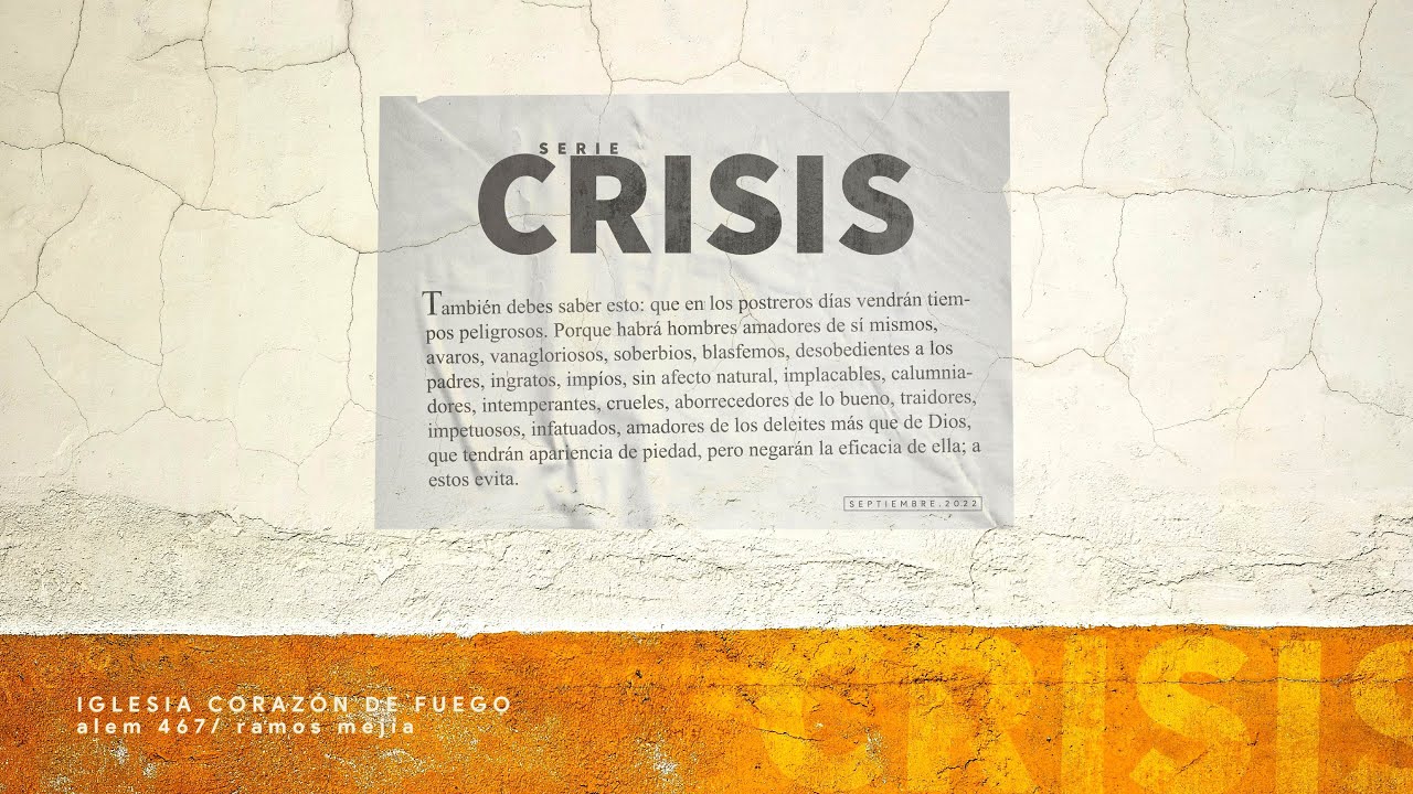 Crisis en nuestra Vida, pero Dios siempre va Adelante - Mario Verón ...