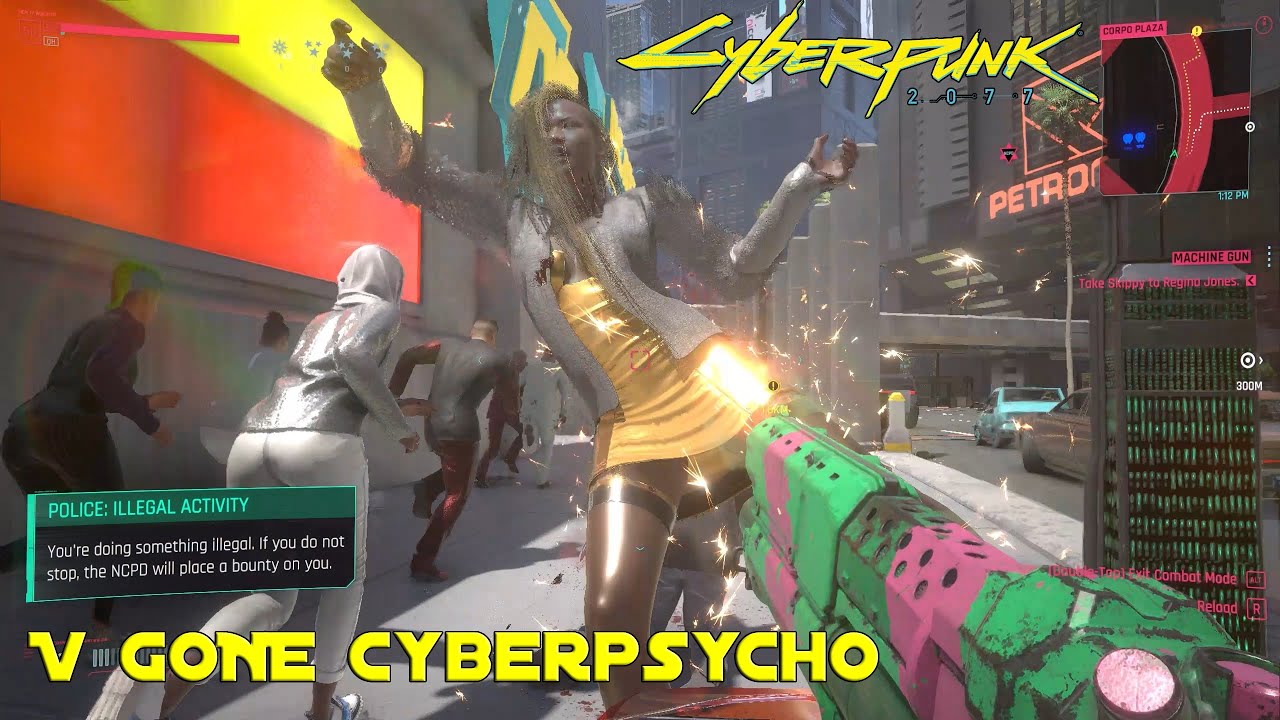 V Gone Cyberpsycho | Cyberpunk 2077 | Gameplay (1440p 60FPS) 2022 - YouTube