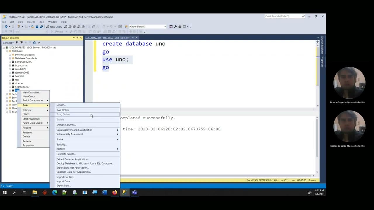 importar datos sql server - YouTube